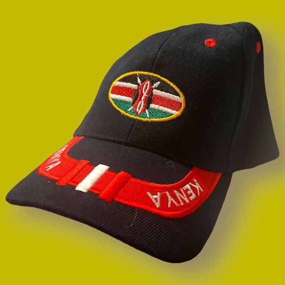 Kenya | Accessories | Kenya Flag Seal Embroidered Baseball Hat Cap ...